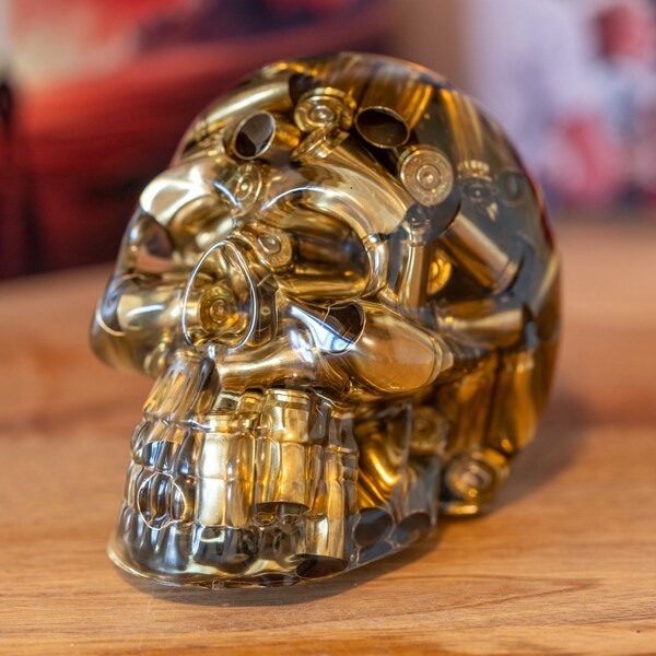 Resin Art Skull - Etsy