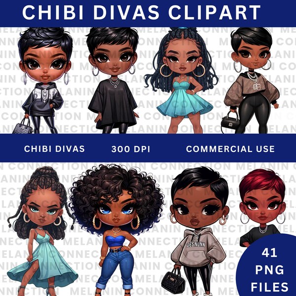 Black Girl Clipart - Etsy