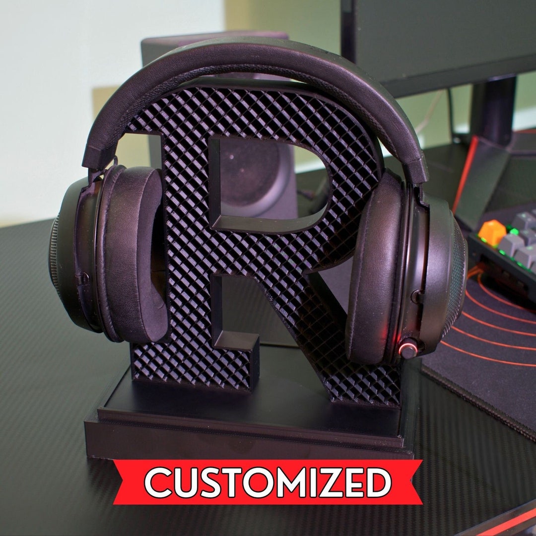 Customized Headphone Stand Letter Personalized Headset - Etsy