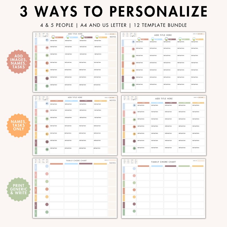 Family Chore Chart Adult Chore Chart Cleaning Schedule Chore Chart ...