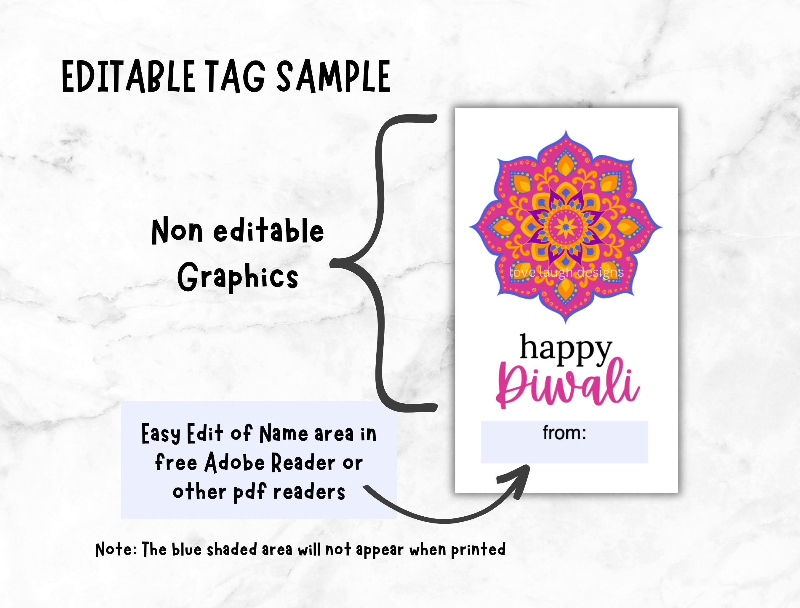Printable Happy Diwali Gift Tags Editable Diwali Gift Tags - Etsy