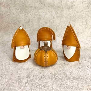 Tiny Pumpkin Leather Pattern PDF, Halloween Small Pumpkin Pattern ...