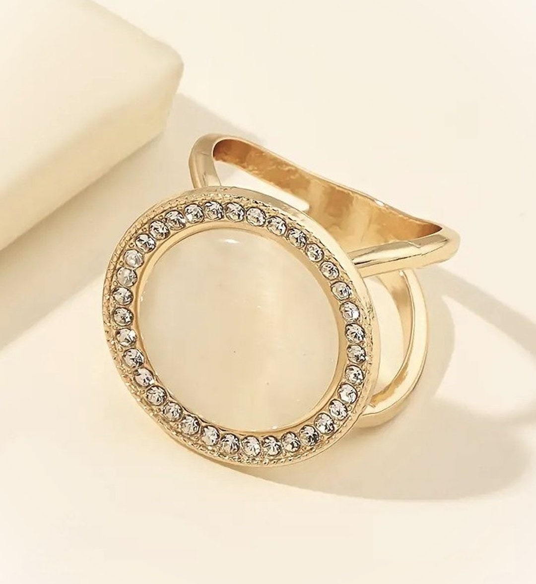 Women Ladies Gold Plain Scarf Buckle Ring Holder Pearl Floral Silk ...