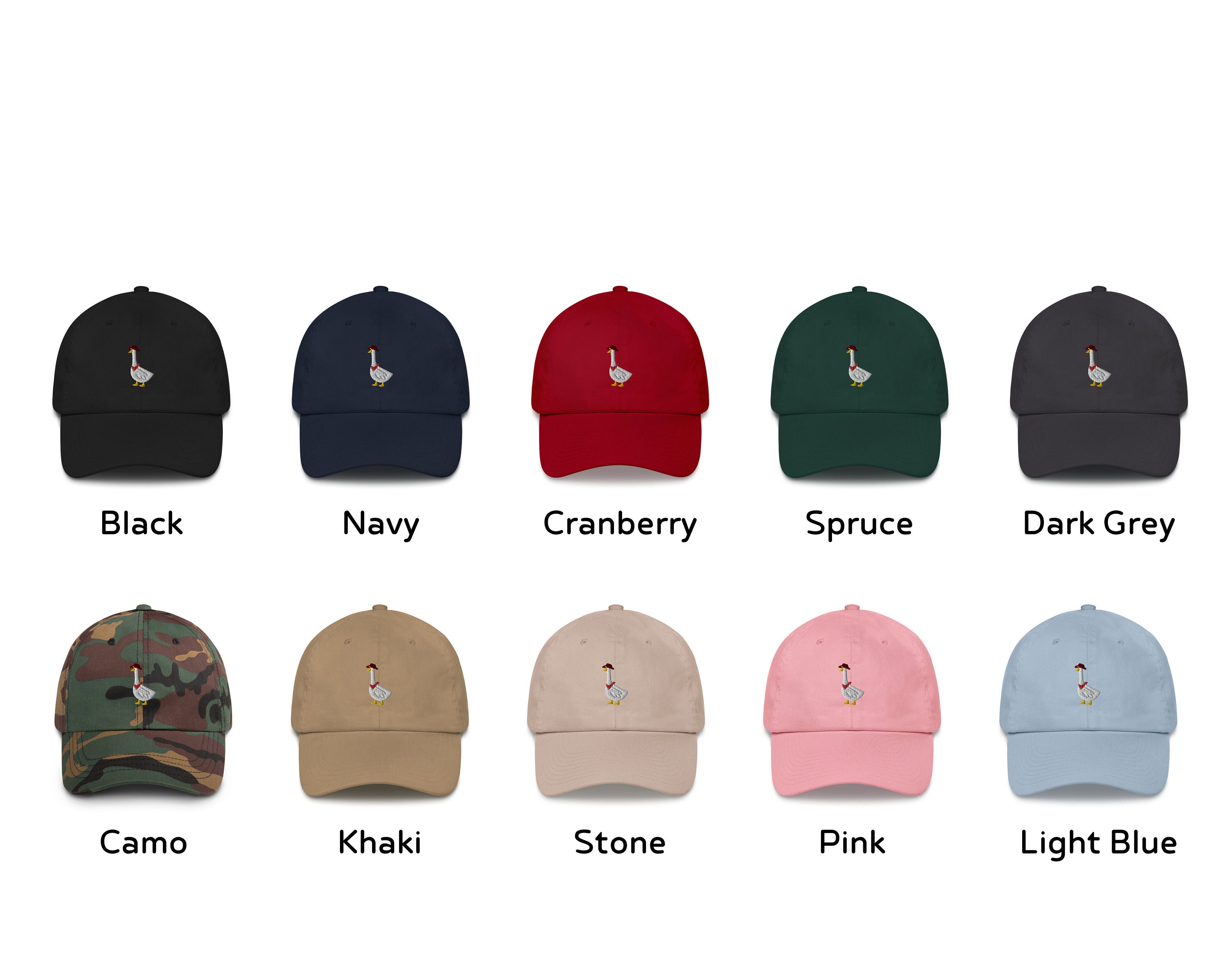 Embroidered Cowboy Goose Dad Hat, Silly Goose Dad Cap, Embroidered ...