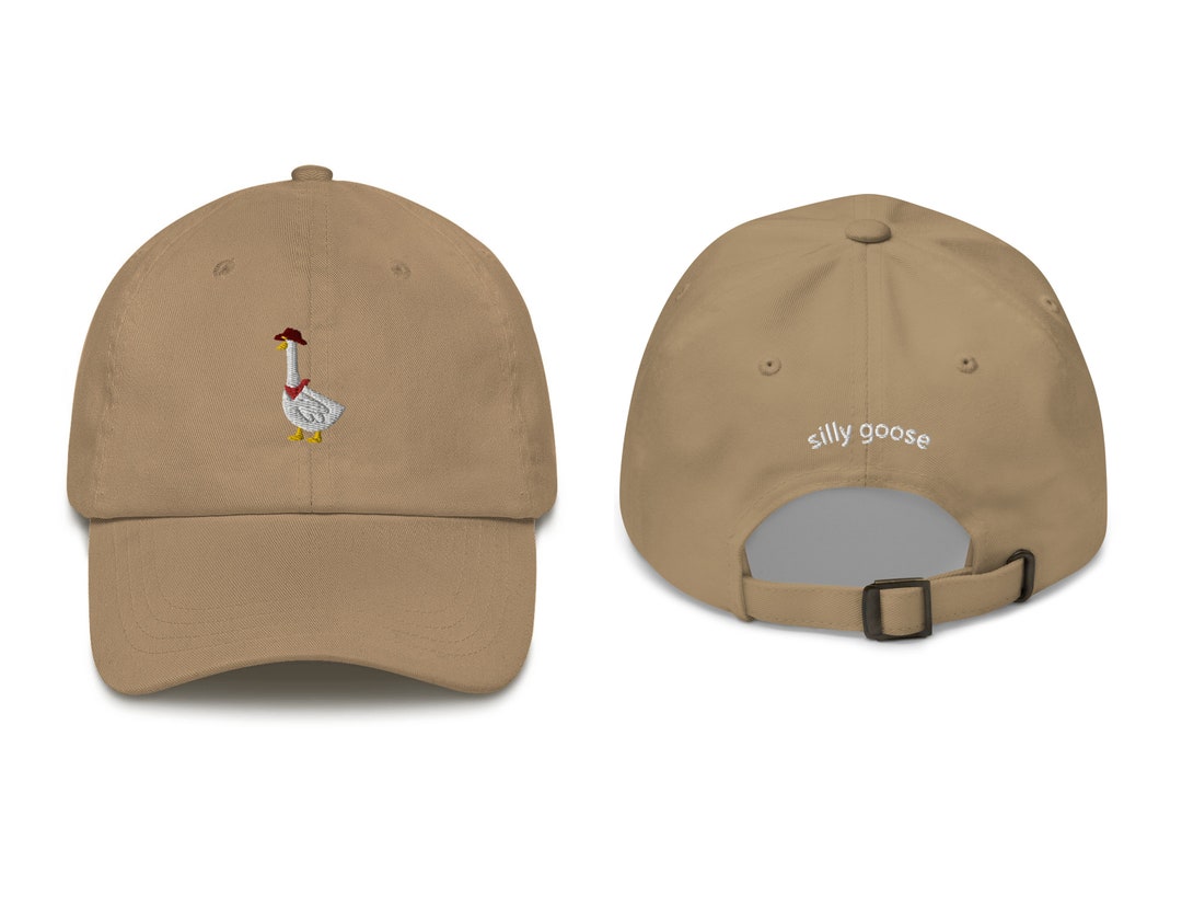 Embroidered Cowboy Goose Dad Hat, Silly Goose Dad Cap, Embroidered ...