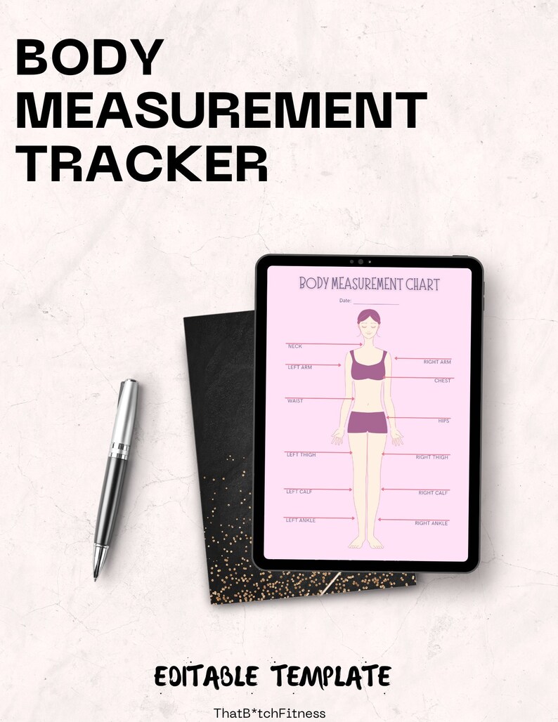 Body Measurement Tracker Template - Etsy