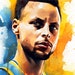 Steph Curry Color Blast Water Color (9) PNG File - Etsy