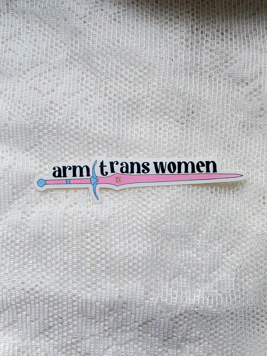 ARM TRANS WOMEN Vinyl Sticker Black or White - Etsy
