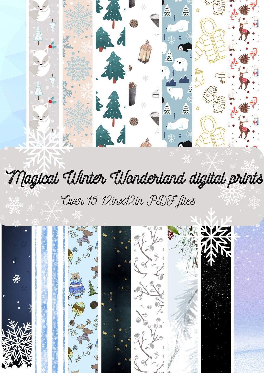 Magical Winter Wonderland Digital Prints - Etsy