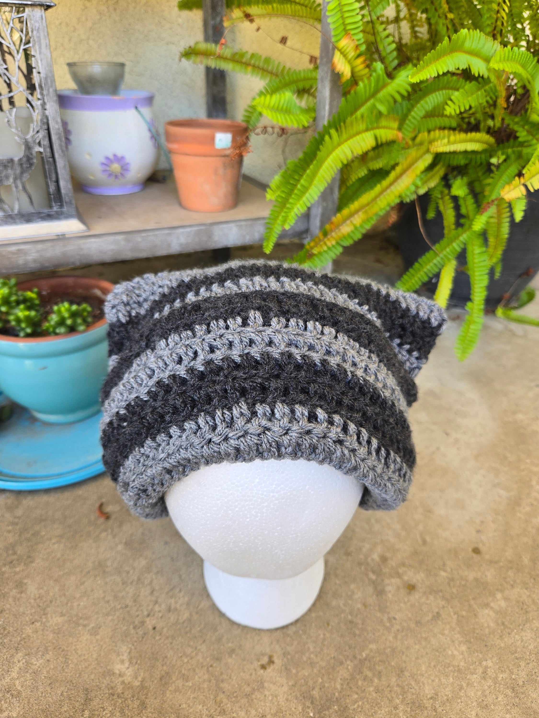 Goth Emo Crochet Cat Hat - Etsy