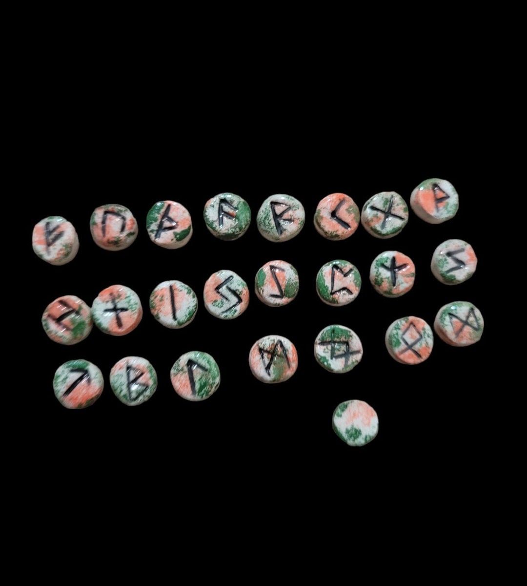 Rune Stone Set Ceramic Mini - Etsy