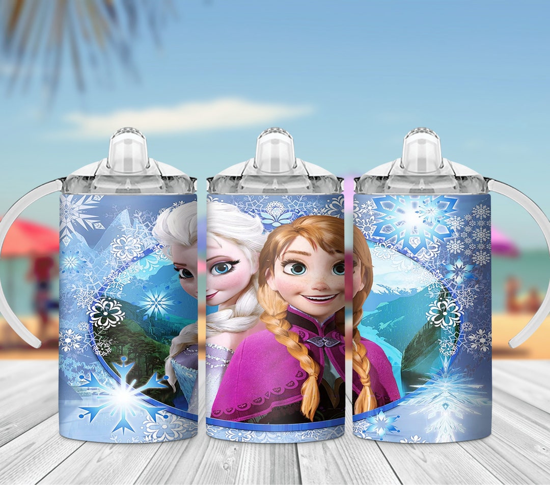 Elsa Frozen Seamless 12oz Kids Flip Top Sippy Cup Tumbler - Etsy