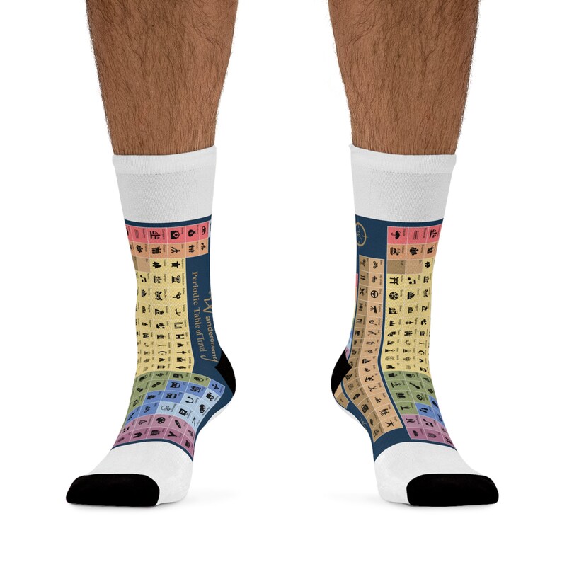 Recycled Poly Socks Periodic Table of Travel - Etsy