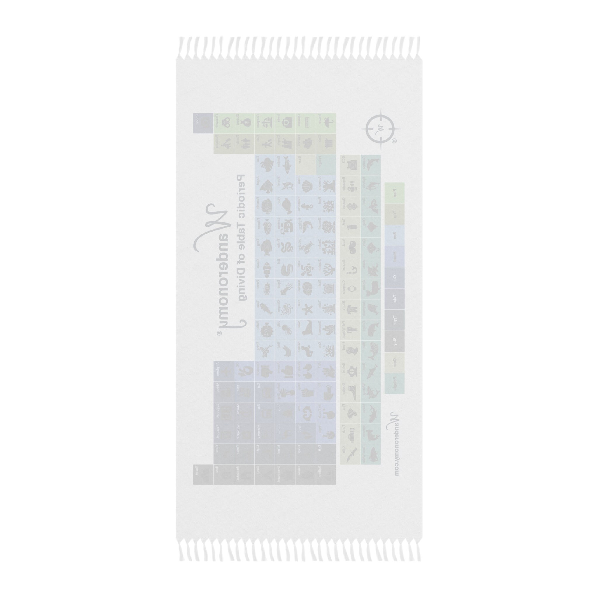 Periodic Table of Diving Boho Beach Cloth - Etsy