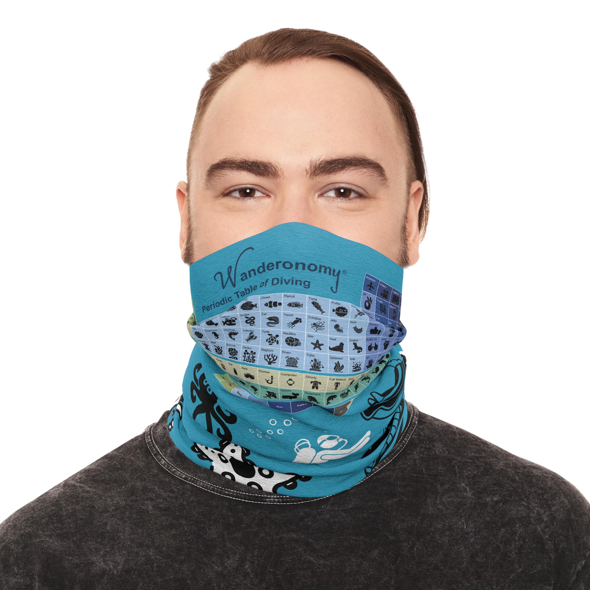 EU Special Buff Periodic Table of Diving, Tube Scarf, Snood, Neck ...