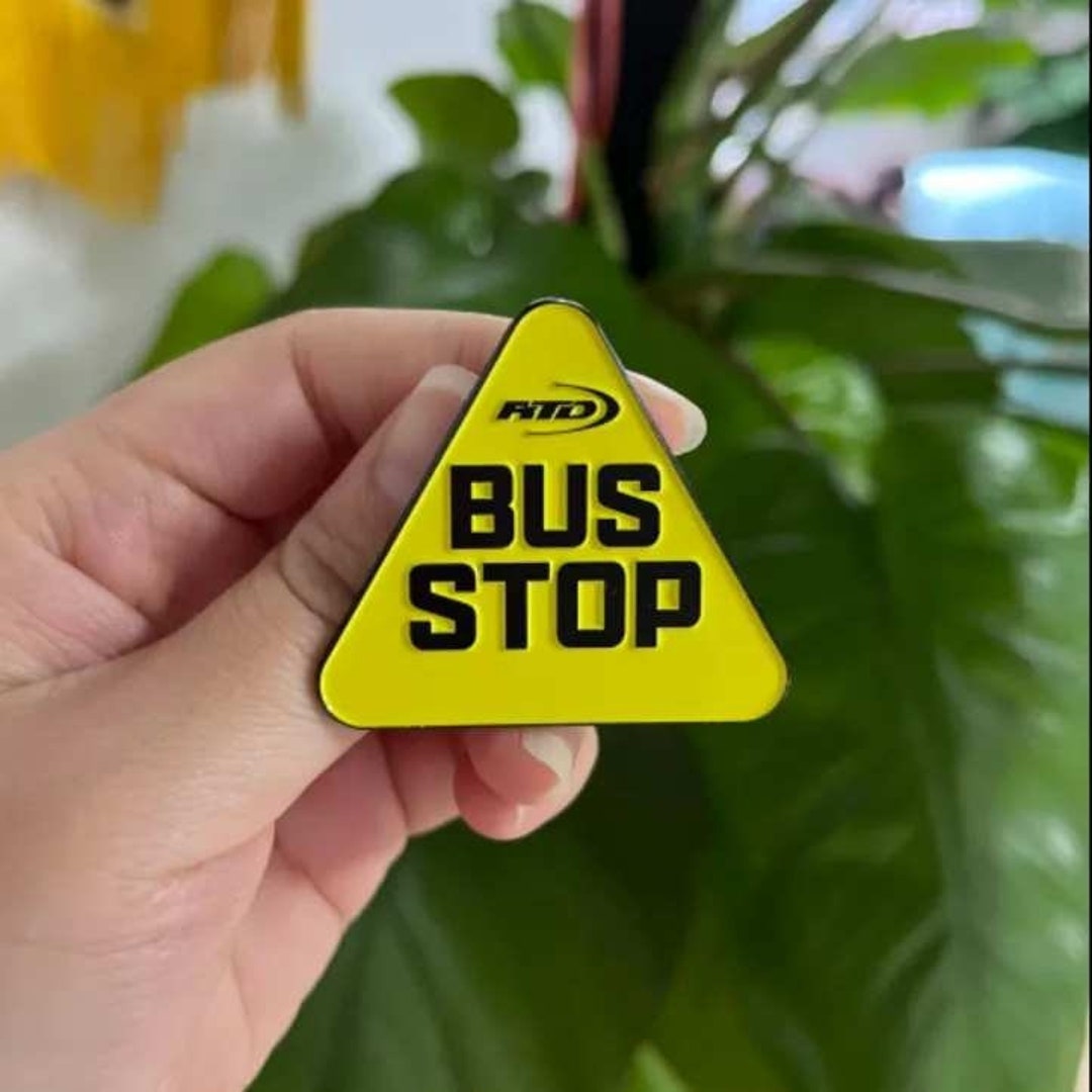 Bus Stop Sign RTD Enamel Pin - Etsy