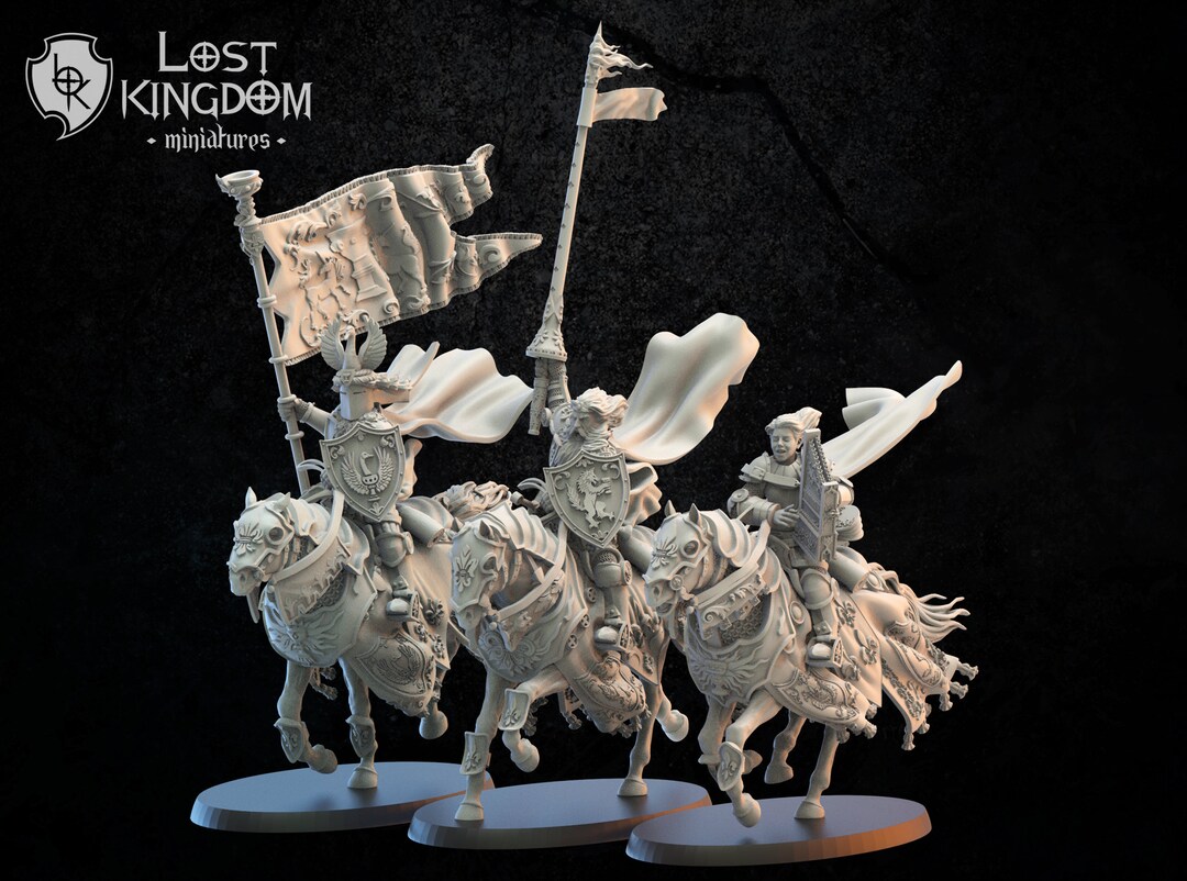 Lost Kingdom Miniatures Calix Command Group Banner Kingdom of Mercia - Etsy