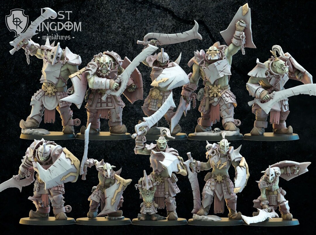Lost Kingdom Miniatures Orc Regiment x10 - Etsy