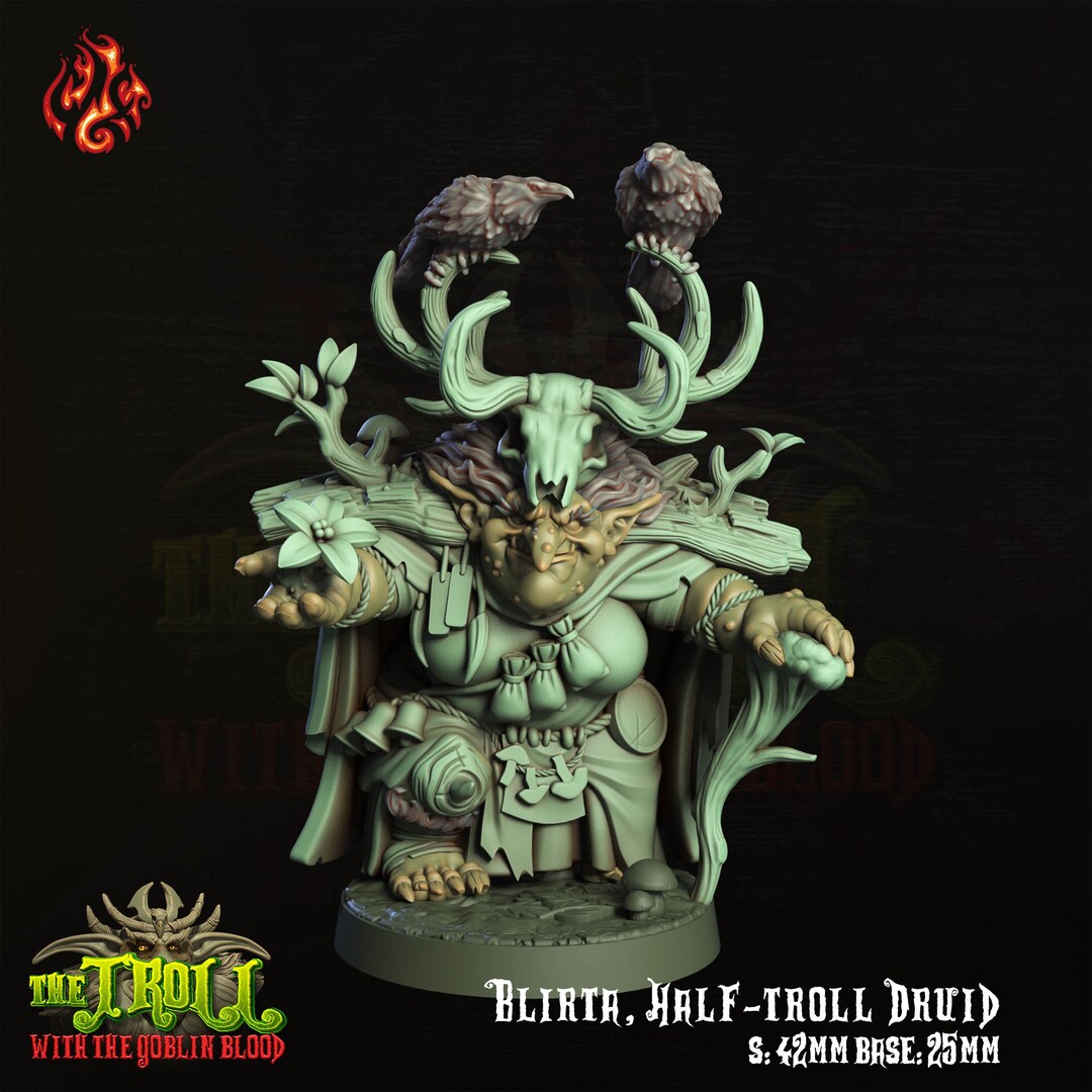 Crippled God Foundry Blirta, Half Troll Druid the Troll With Goblin ...