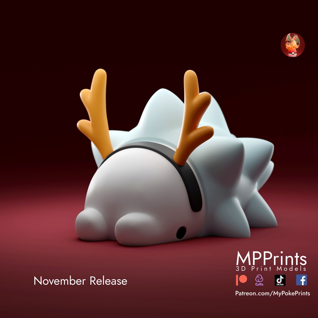 MP Prints Reindeer Snom Figure Pokemon Christmas - Etsy