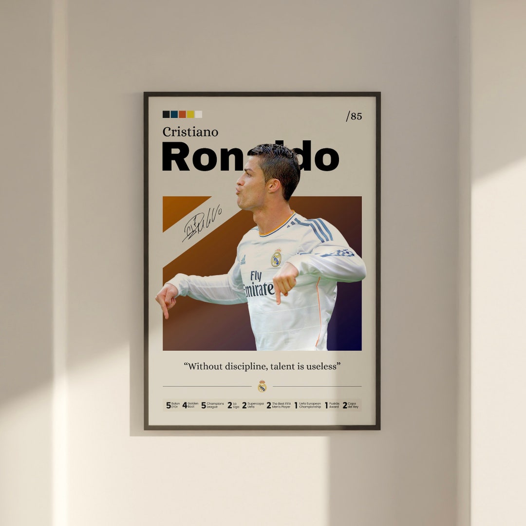 Cristiano Ronaldo Poster, Real Madrid Ronaldo Poster, Soccer Poster ...