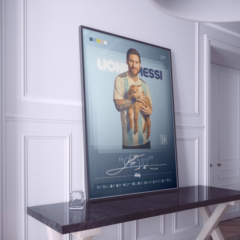 Lionel Messi Poster, Poster of Messi goat, Poster Argentina Messi goat ...