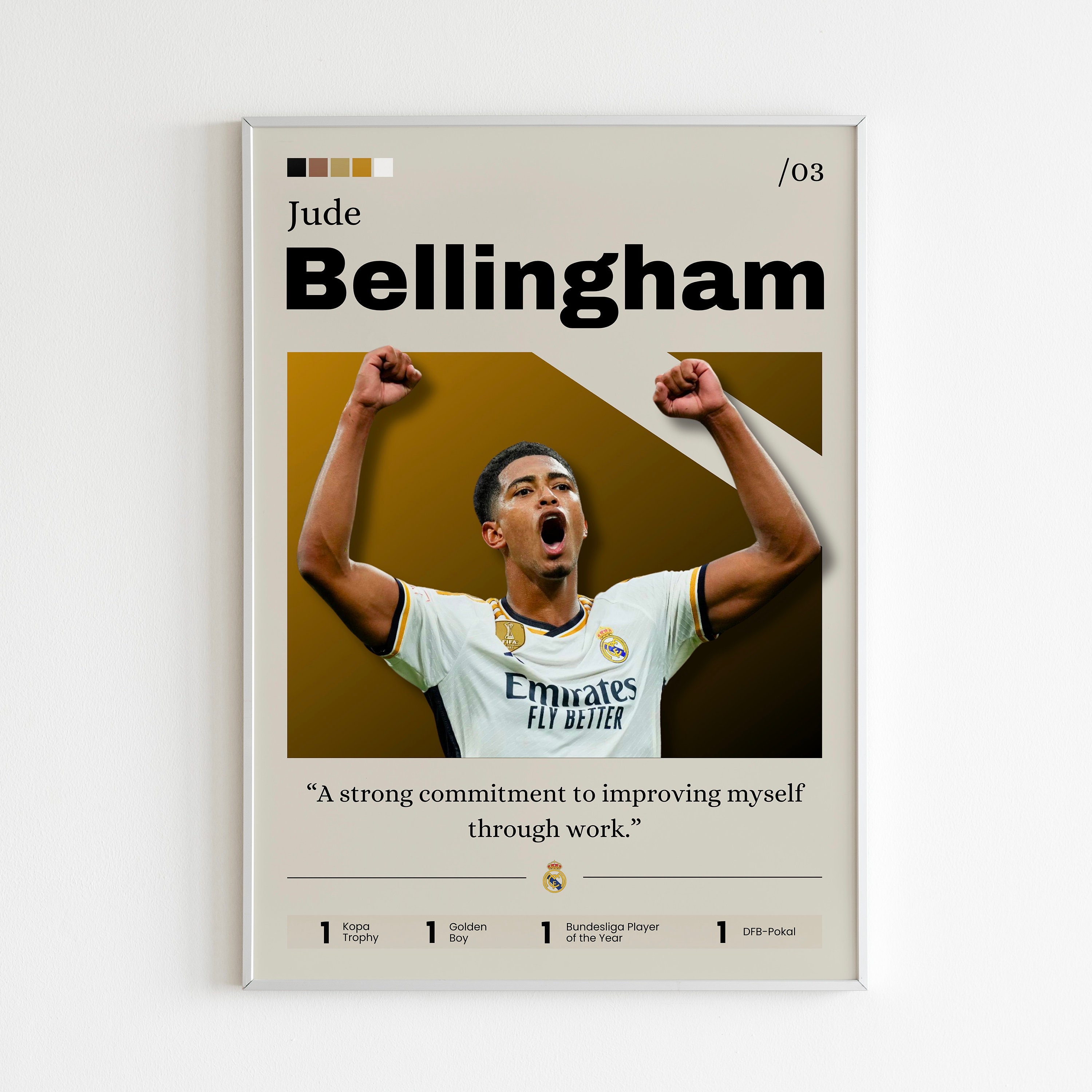 Jude Bellingham Poster, Real Madrid Bellingham Poster, Soccer Poster ...