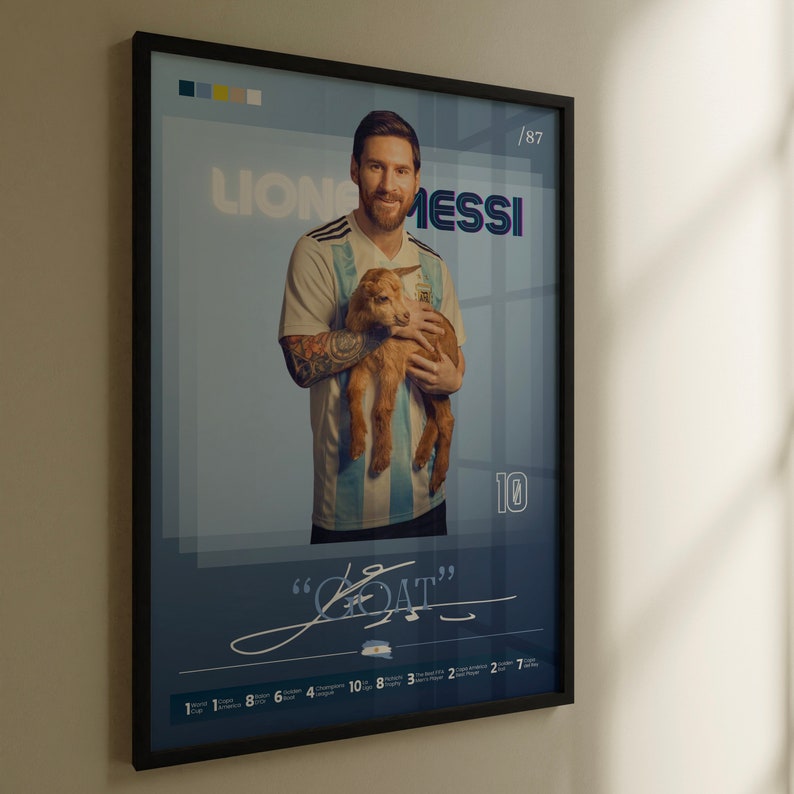 Lionel Messi Poster, Poster of Messi goat, Poster Argentina Messi goat ...