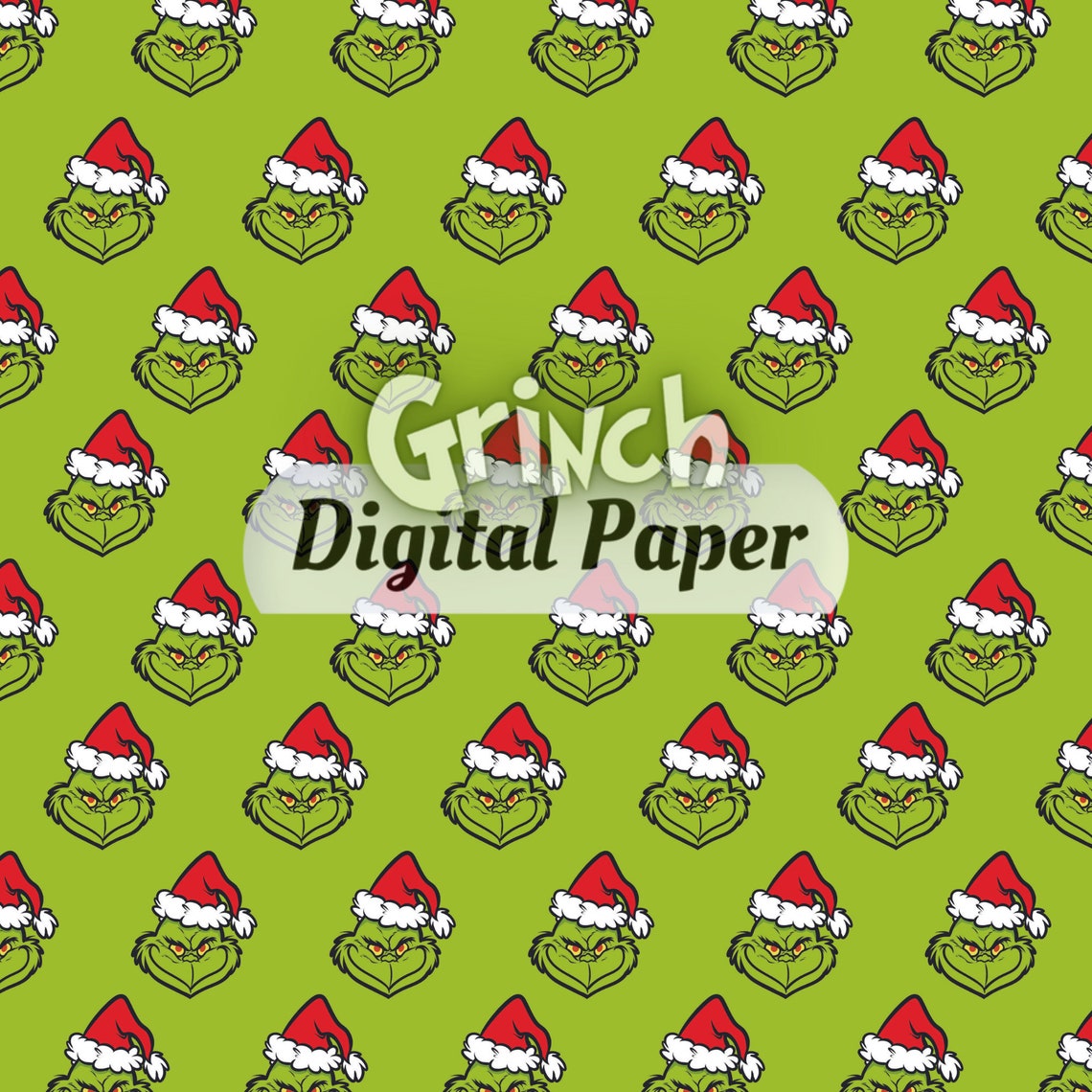 Grinch Digital Paper, Grinch Prints for Tumblers, Christmas Pattern ...