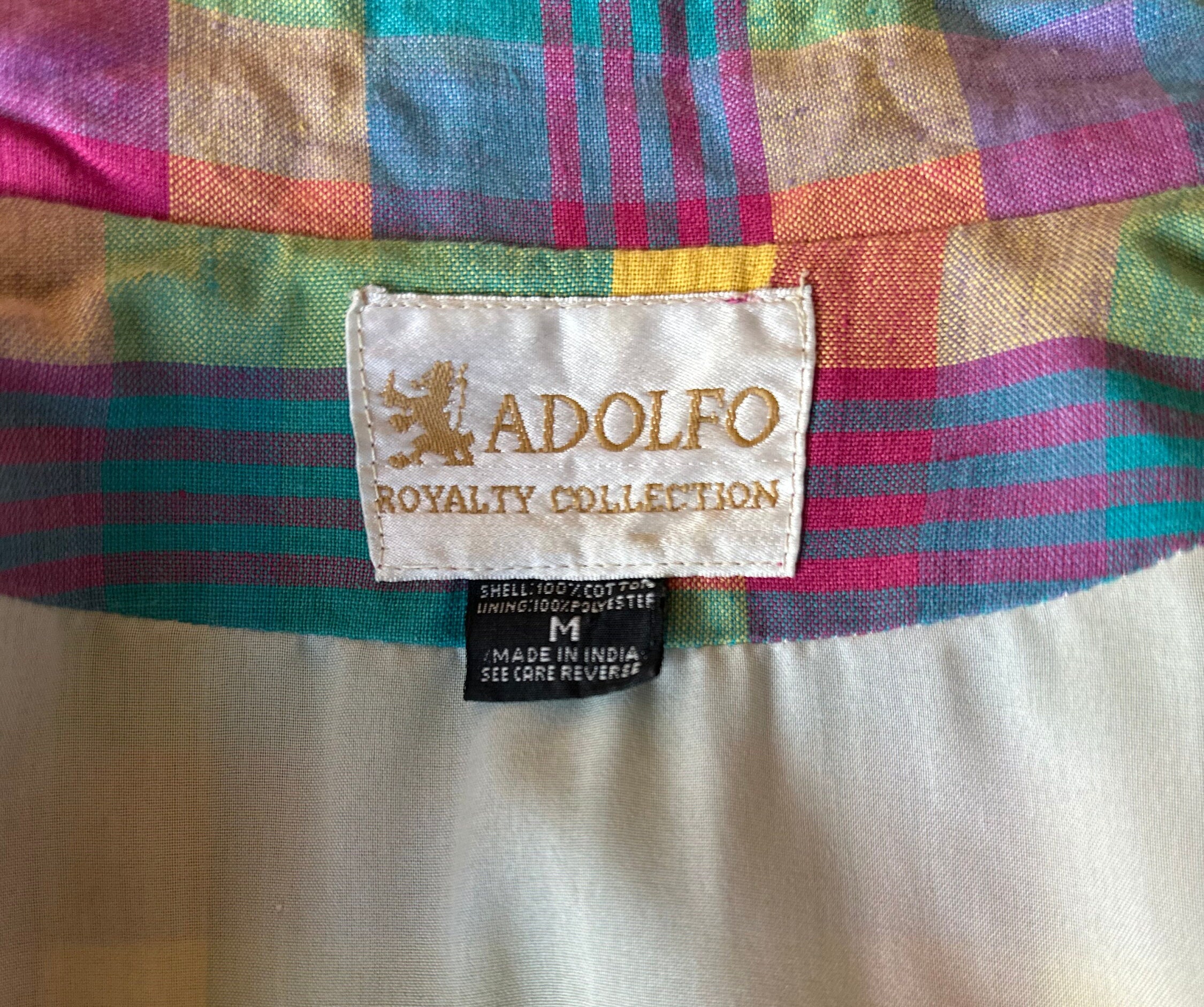 Vintage 1990s Adolfo Royalty Collection Vintage Padded Jacket - Etsy