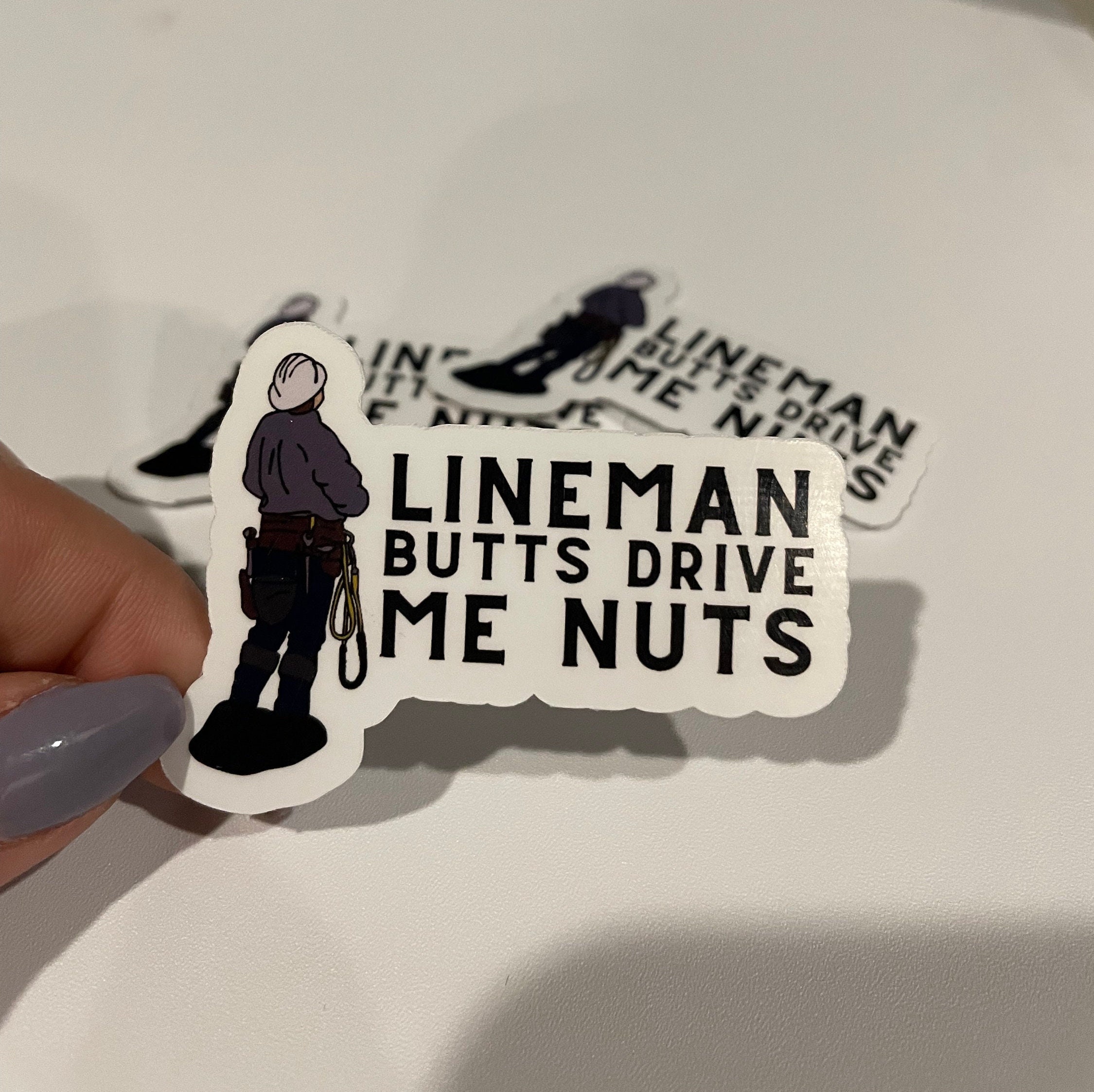 Lineman Butts Drive Me Nuts - Etsy