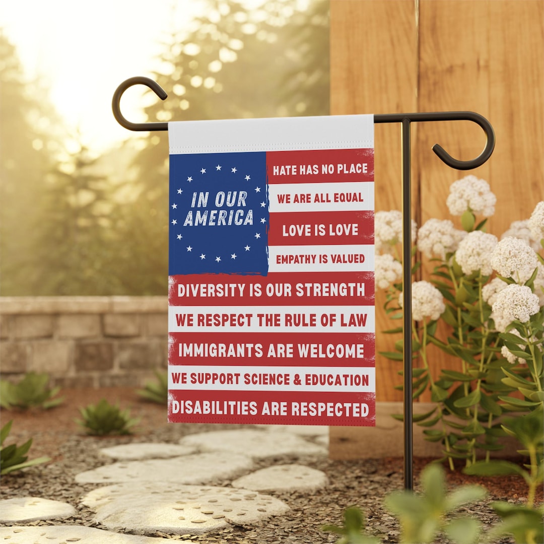 In Our America Garden Flag, Equality & Diversity, Double Sided Outdoor ...