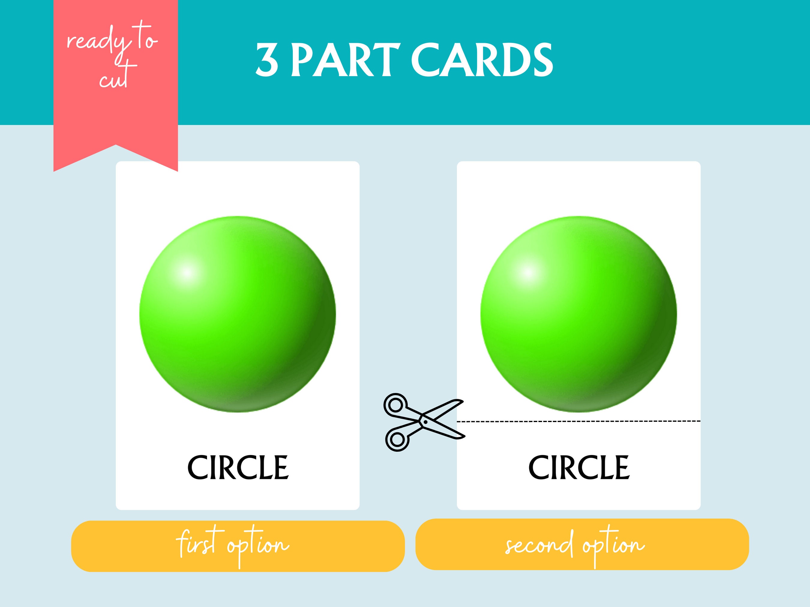 12 Shapes Educational Flashcards for Kids, Digital Download, Enchanting ...