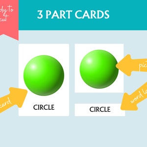 12 Shapes Educational Flashcards for Kids, Digital Download, Enchanting ...