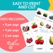 30 Magical Montessori Fruit Flash Cards PDF, Fun Montessori Cards ...