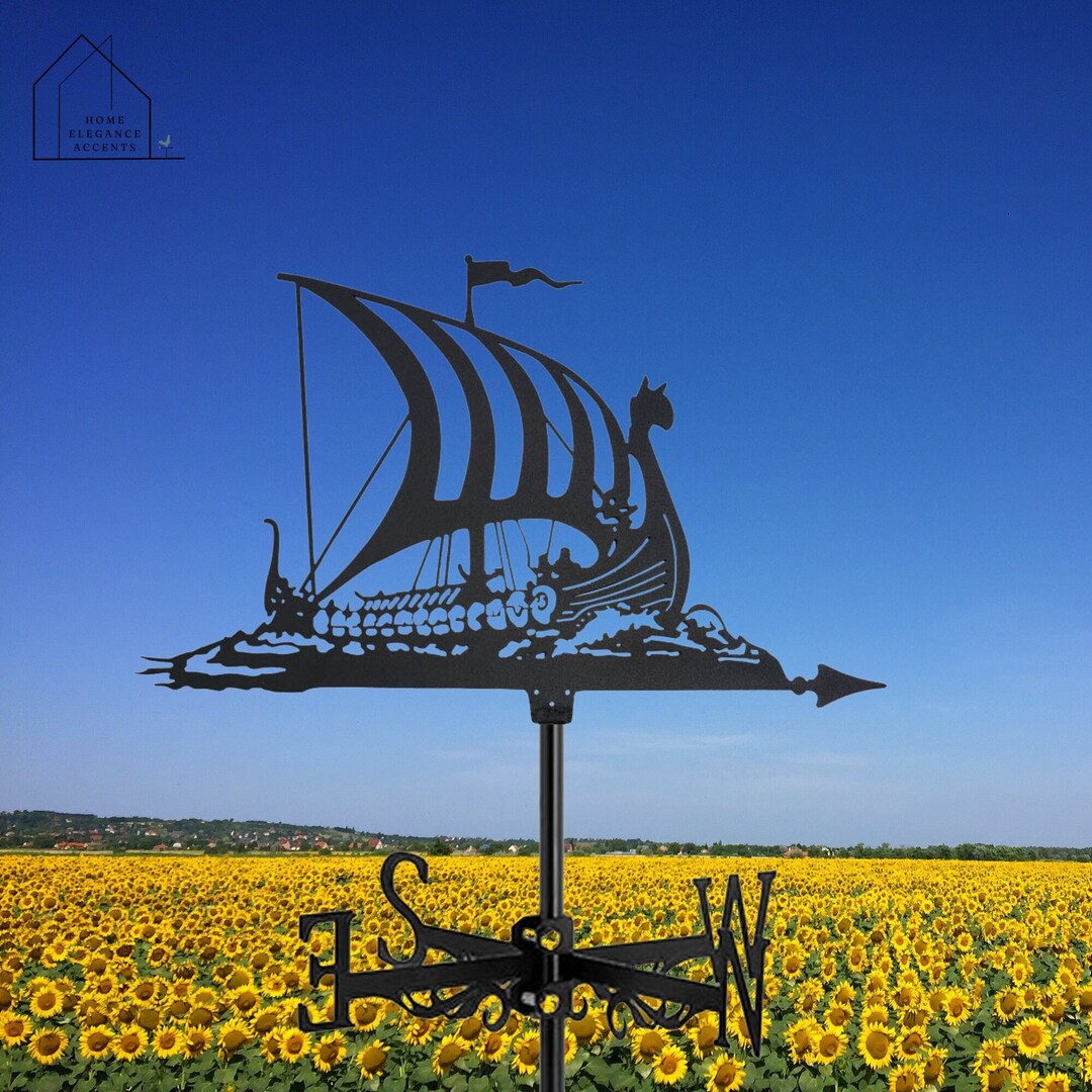 Sailboat Weathervane Nautical Outdoor Decor for Roof, Yard, and ...