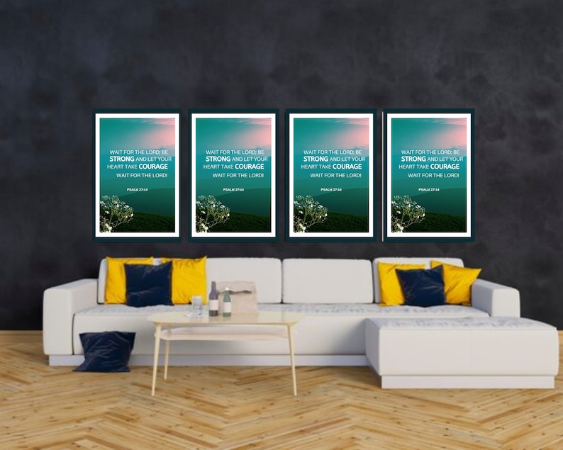 Navy Bible Verse Hope Motivational Poster is an Inspirational Quotes ...