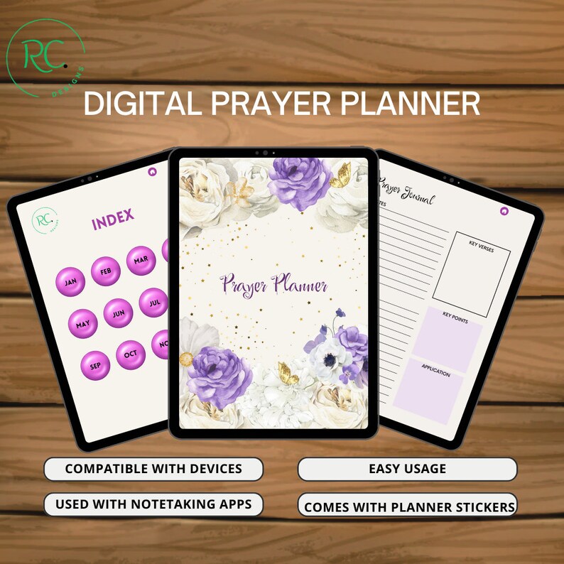 Digital Prayer Journal, Prayer Planner, Digital Planner, Prayer List ...