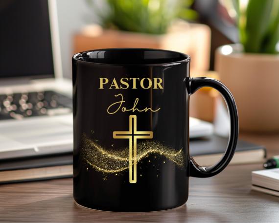 Personalized Pastor Mug, Customized Christian Mug for Ministers, Faith ...