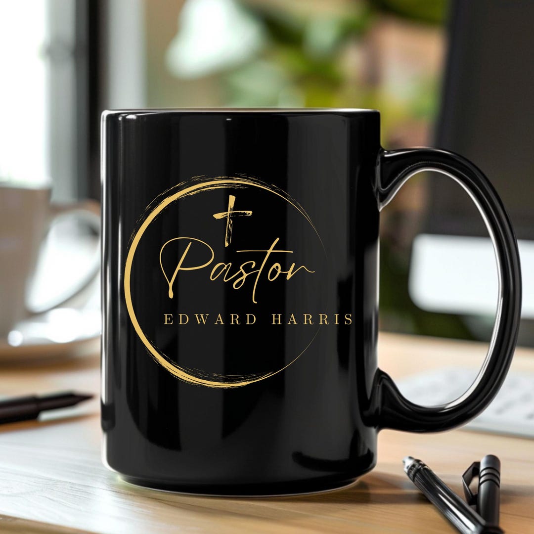 Personalized Pastor Mug, Customized Christian Mug for Ministers, Faith ...
