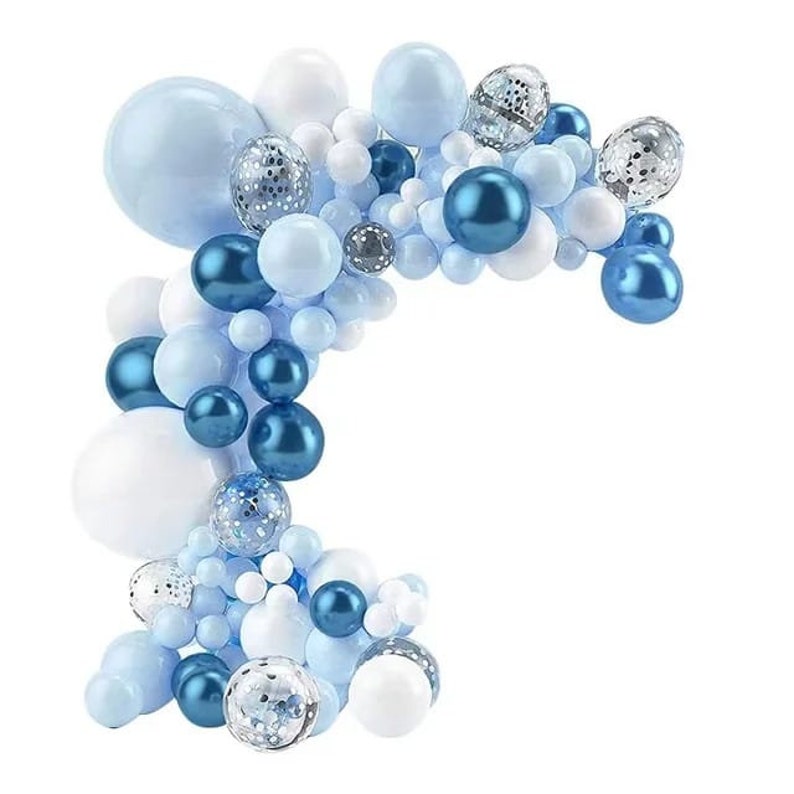 Blue Balloon Arch Garland Kit, Blue Birthday Baby Shower, Birthday ...