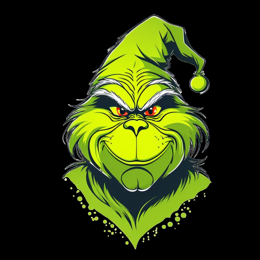 Evil Grinch Digital Image 4 Holiday Image Christmas Movie Digital Print Svg File Png File
