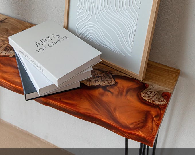 Wood Noodle Console Entry Table 4ft X 10"x 34" Weathered Blonde ...