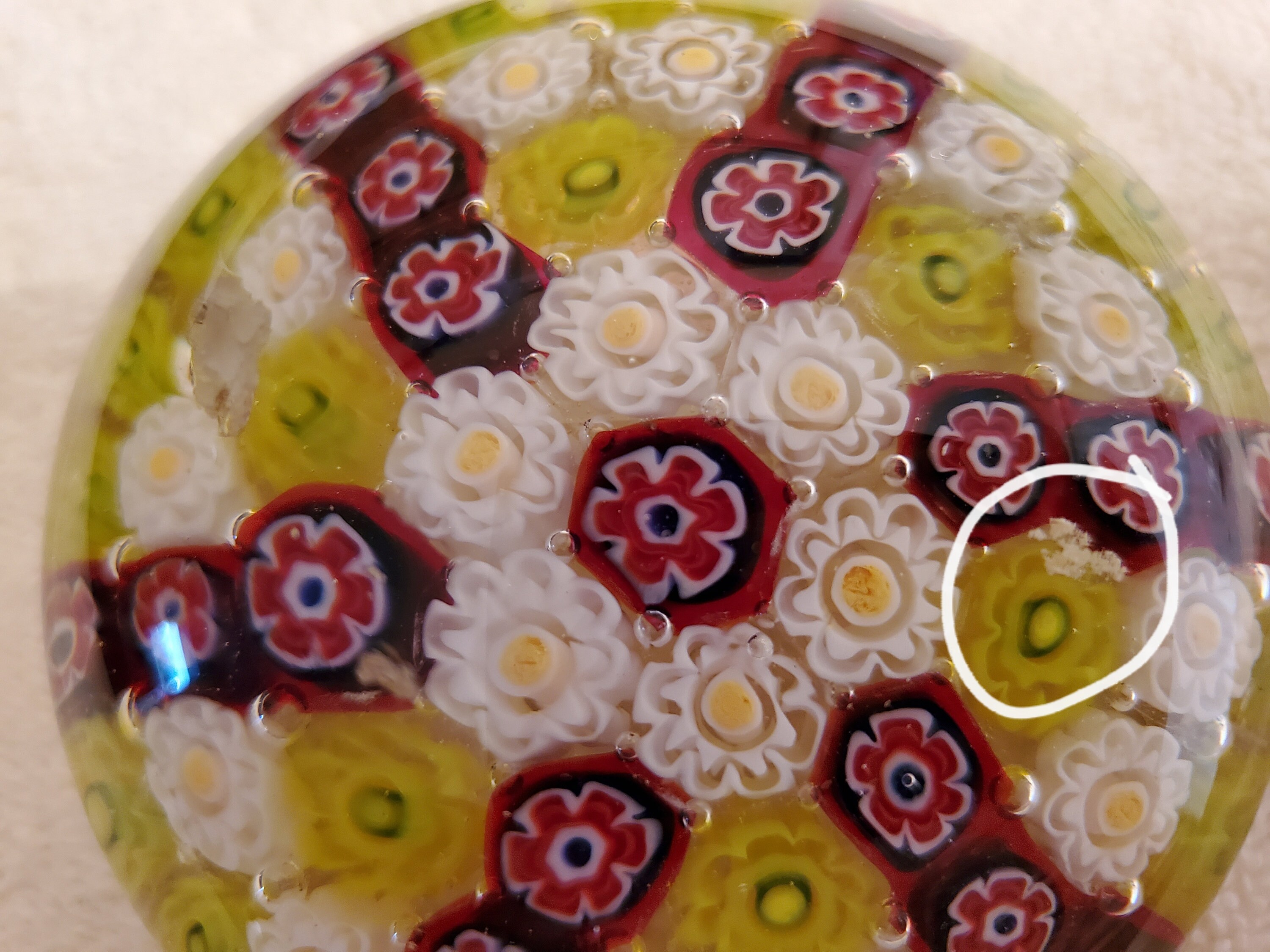 RARE Vintage Murano Paperweight Cristalleria Ann Primrose Collection D ...
