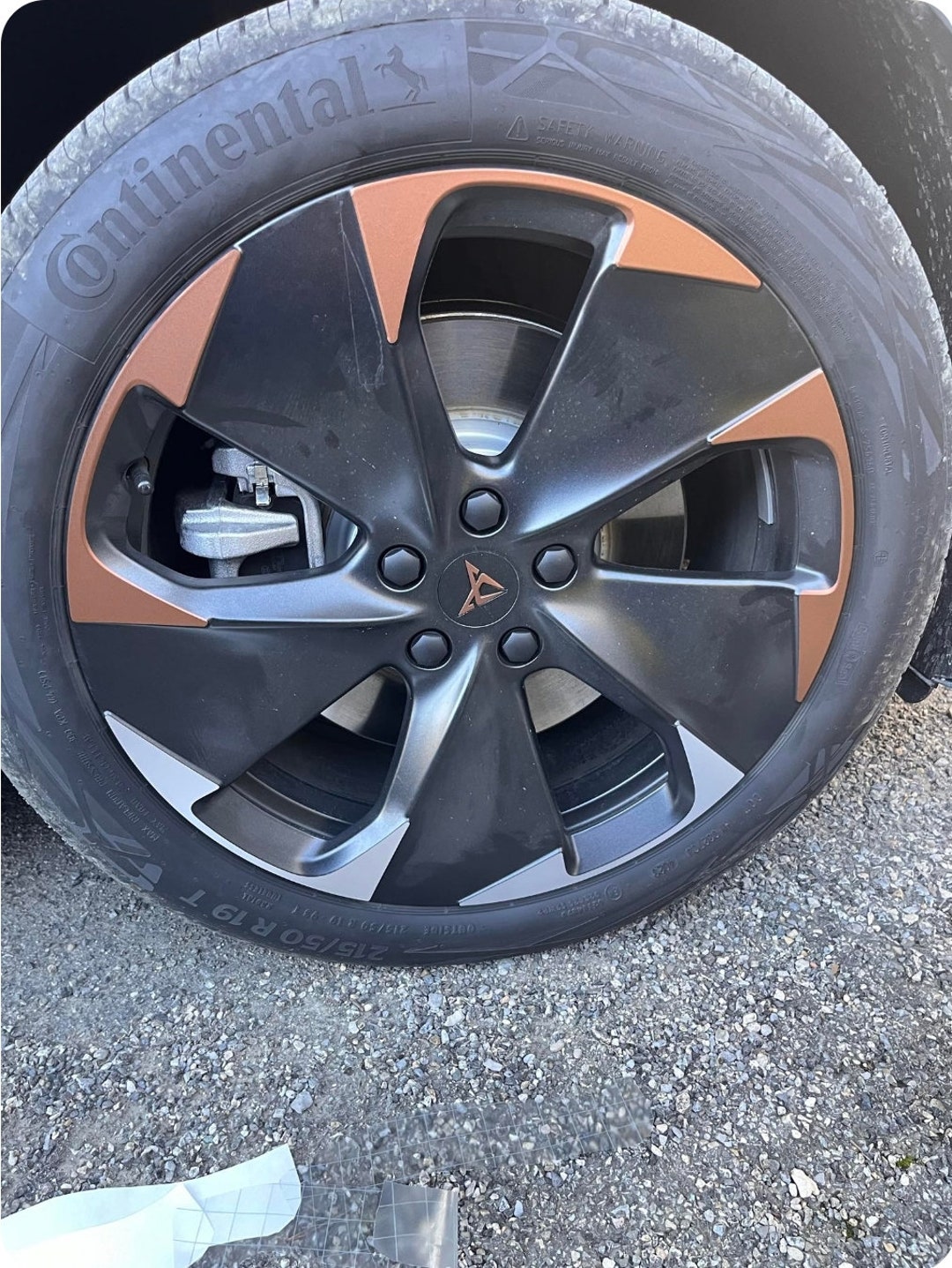 22X Stickers Covering LEON BORN JANTES Couleur Cuivre Cupra 19 Pouces ...