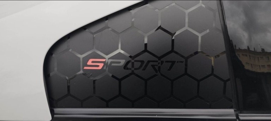 2x Avery Matt Black Rear Window Quarter Stickers Insta for - Etsy