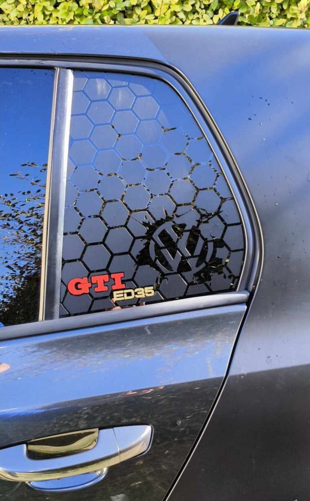 2X Stickers Avery Golf 6 GTI GTD R Rear Window Rear Window Matt Black ...