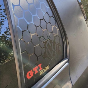 2X Stickers Avery Golf 6 GTI GTD R Rear Window Rear Window Matt Black ...