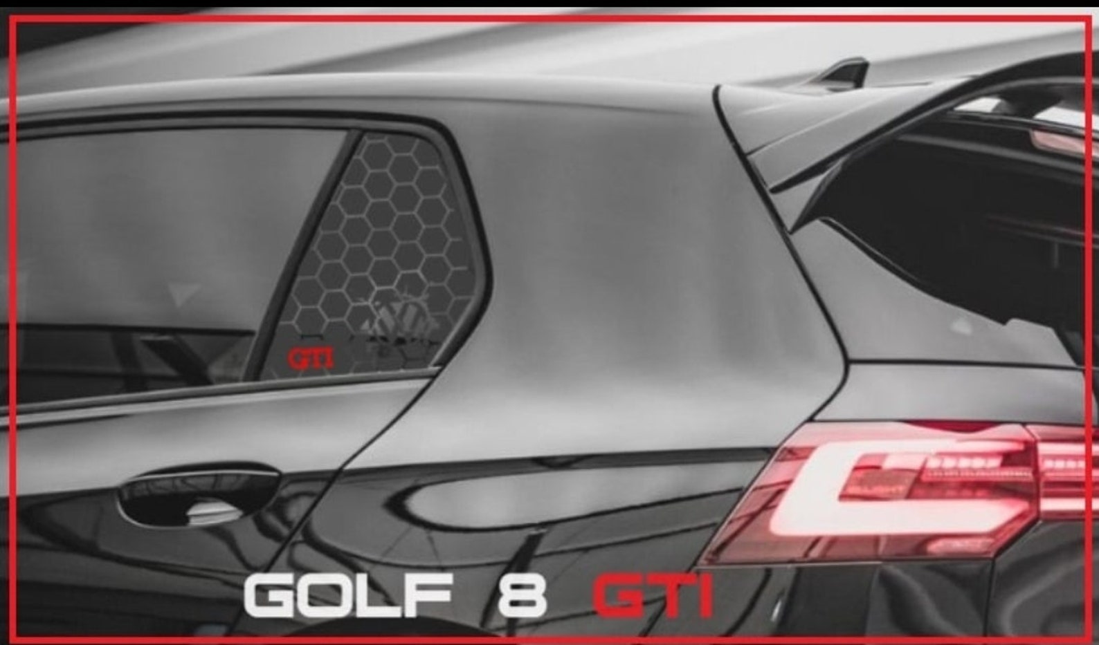 2X Stickers Avery Golf 8 GTI Rear Window Quarter Panel Volkswagen Golf ...