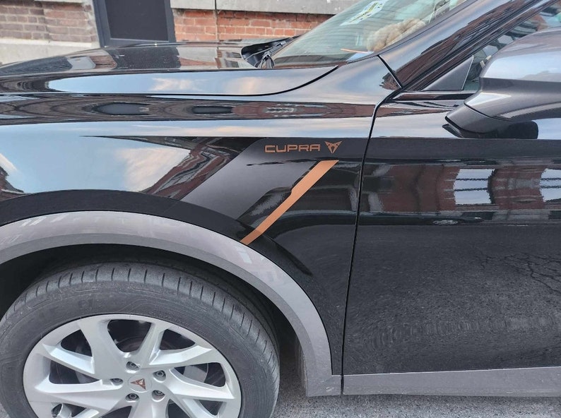 2X Fender Stickers Avery New Cupra Logo for Formentor Matte Black ...